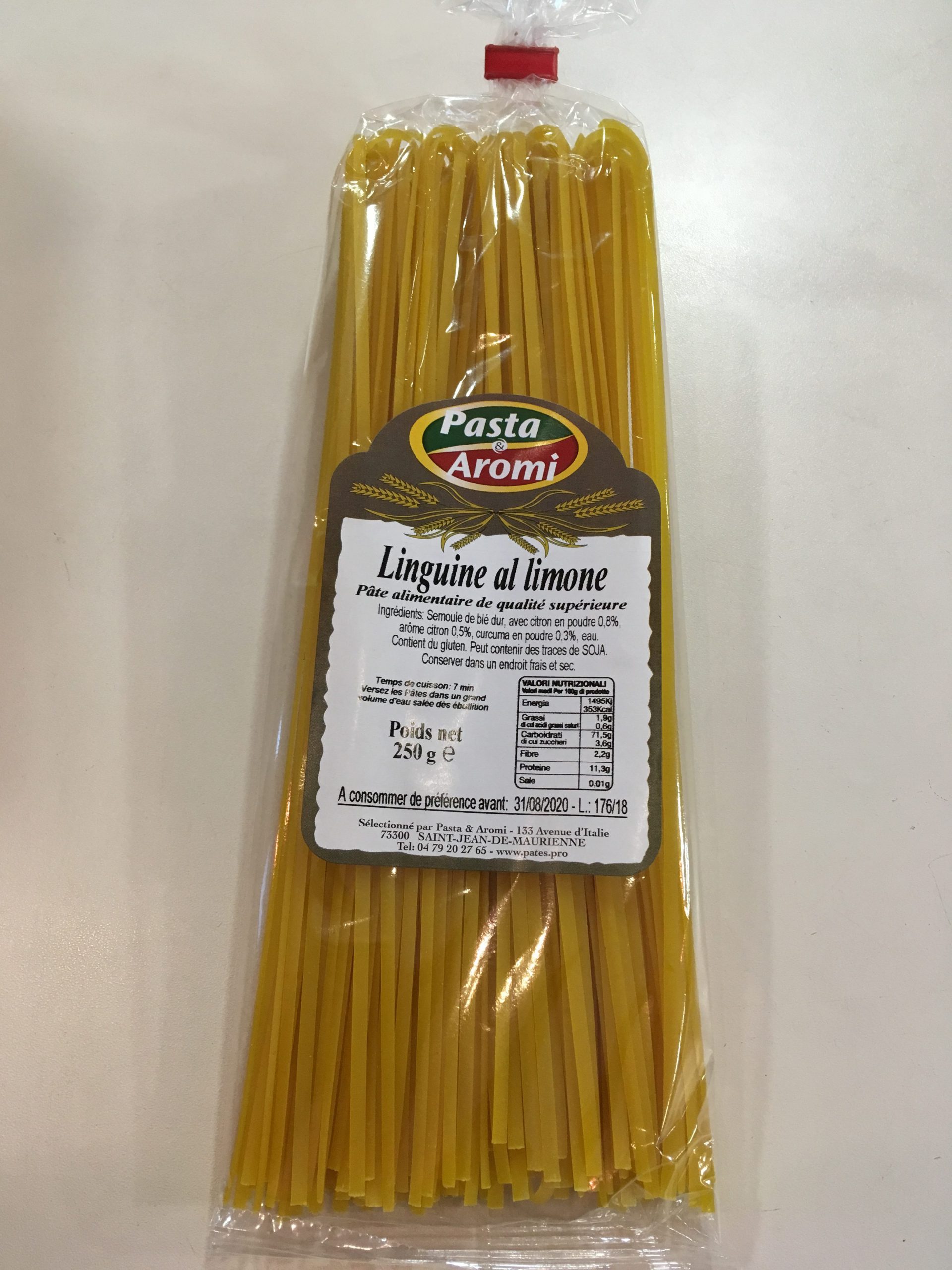 Linguine au citron 250gr - Pâtes artisanales des Alpes Linguine au citron 250gr - Pâtes artisanales des Alpes